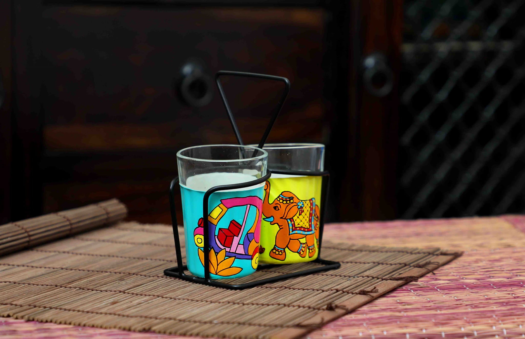 Cutting Chai Tapri glasses / Tea glasses - Chotu Hathi and Auto – PRAAGNEEK