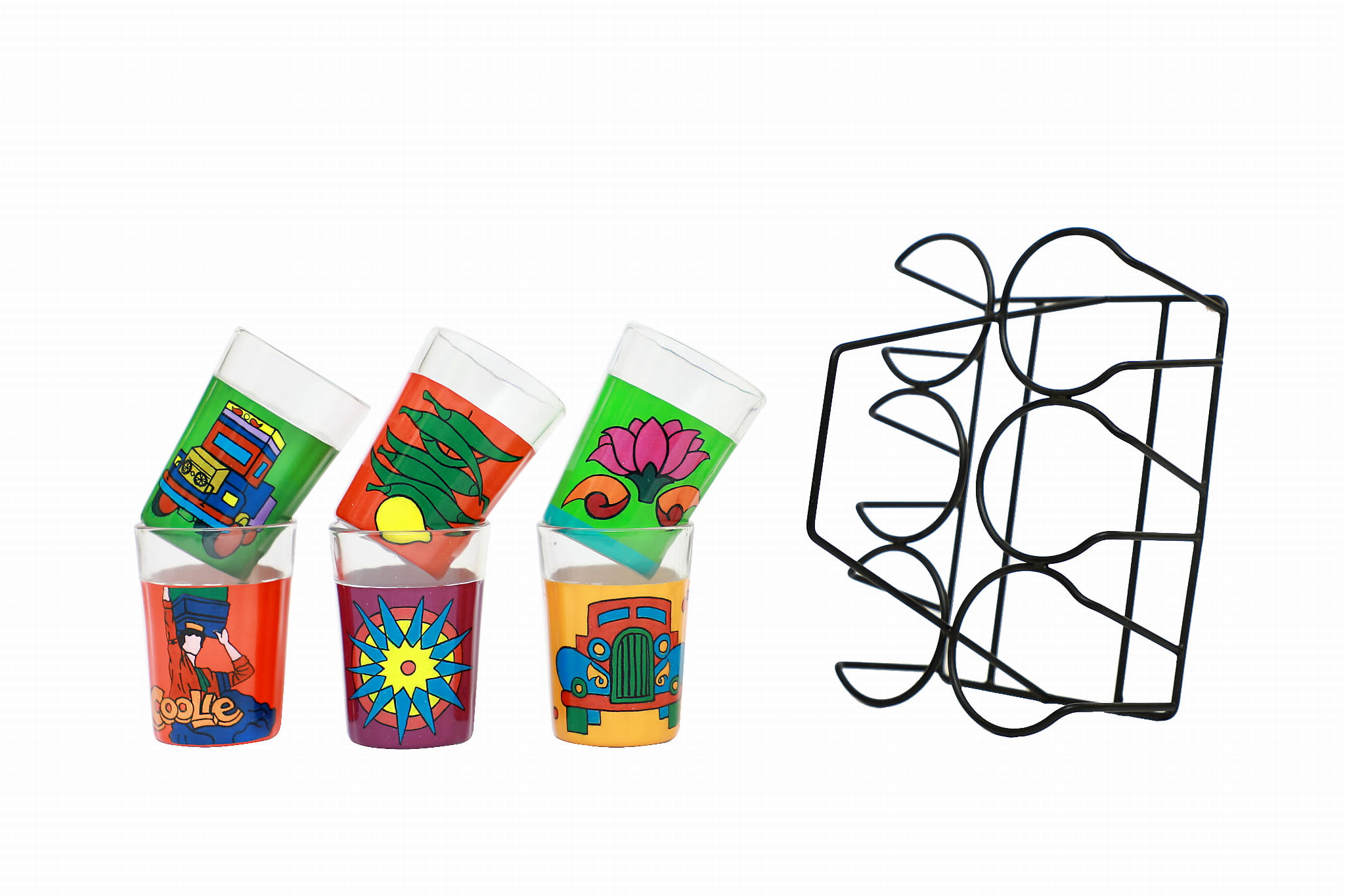 Cutting Chai Tapri glasses (Tea glasses set of 6) -Super six – PRAAGNEEK