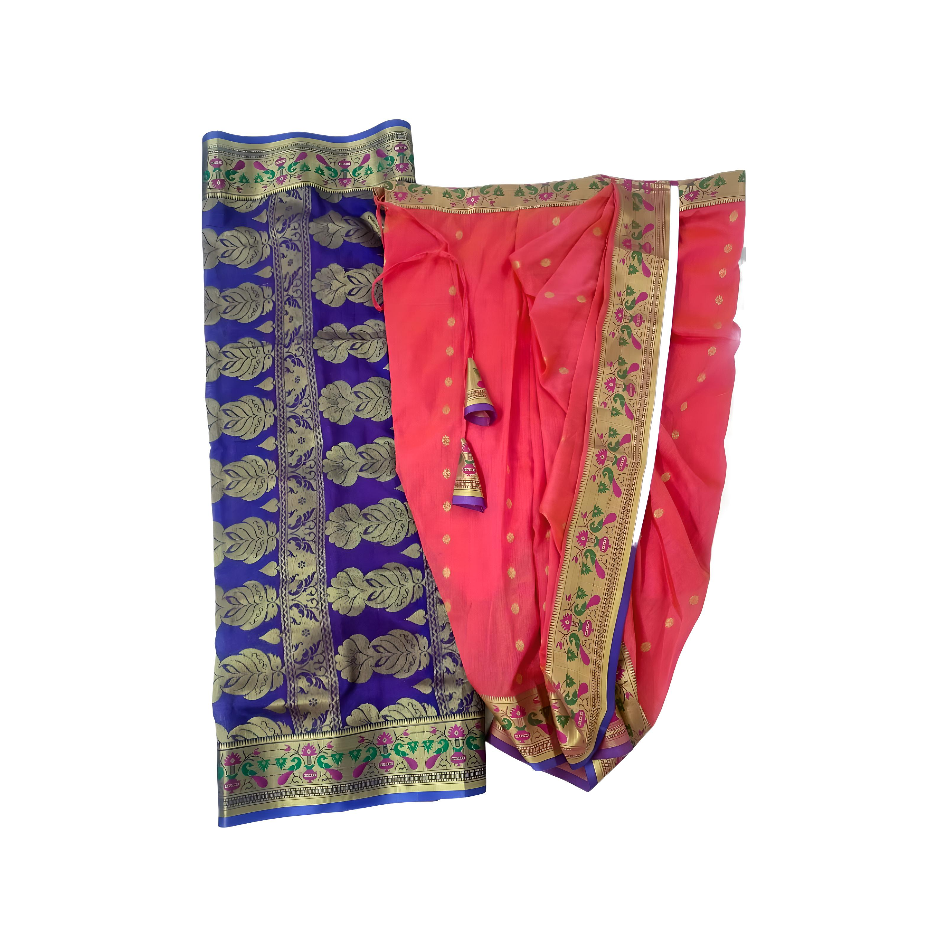 Marathi Stitched Nauvari Saree Peshwai Pattern - Hip 50 – PRAAGNEEK