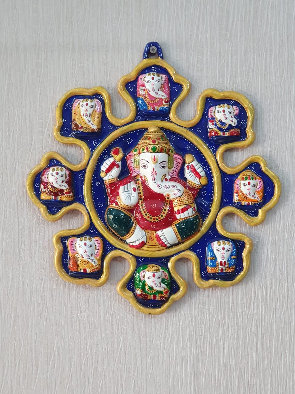 9 Chakras Ganesha Wall Hanging – PRAAGNEEK