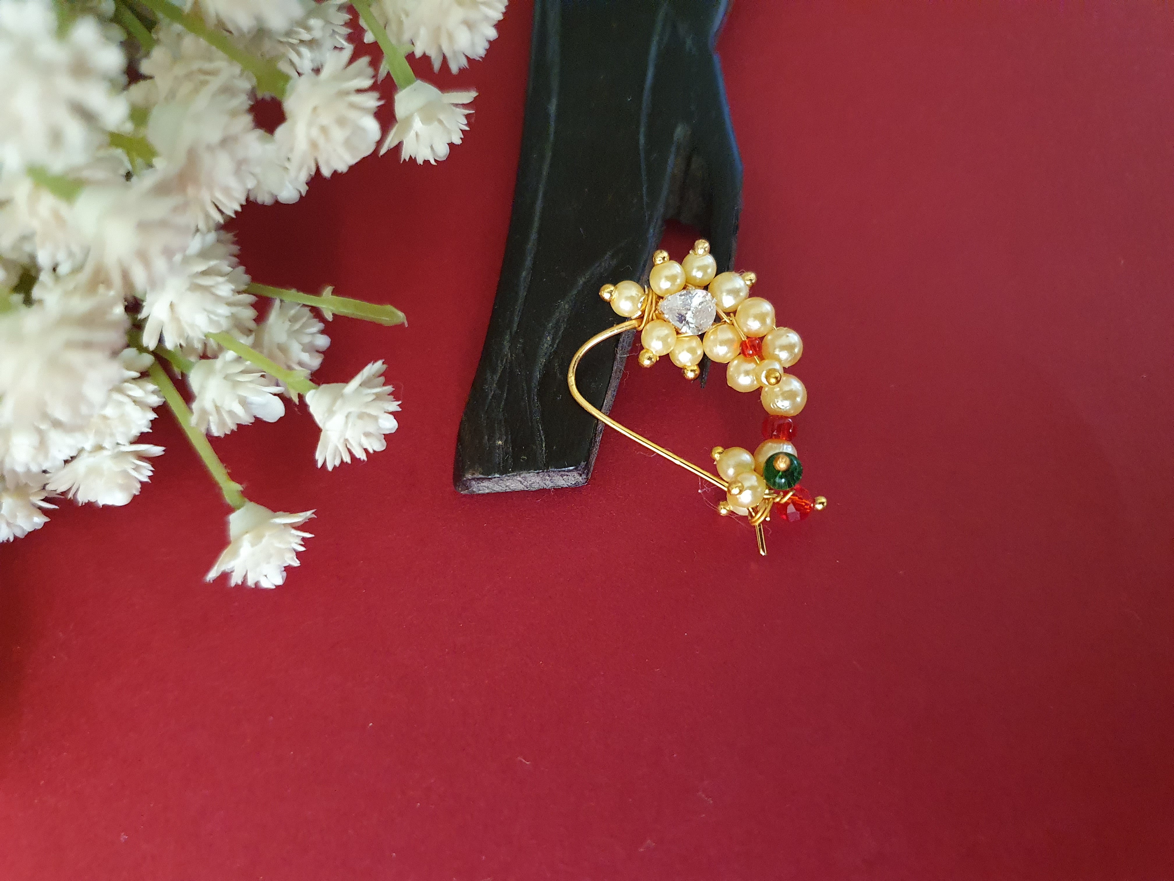 Maharashtrian Traditional nath/nosepin pierced – PRAAGNEEK