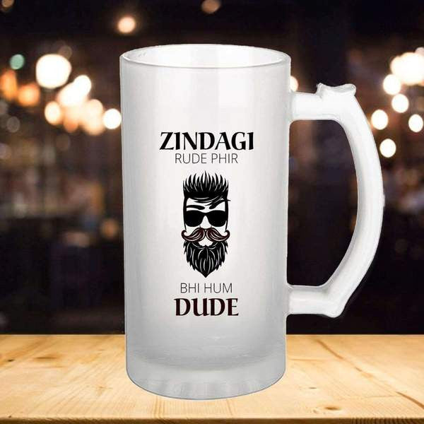 Zindagi Rude - Frosted Beer Mugs – PRAAGNEEK